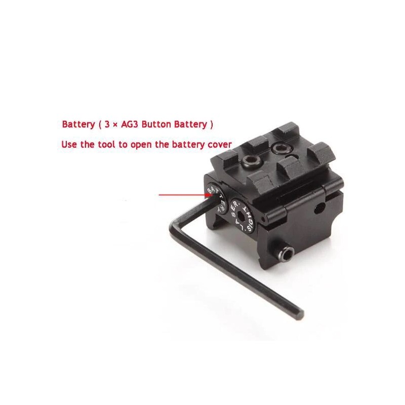 LASER -mini compact JS-JG11R cu sina RIS cu raza rosie