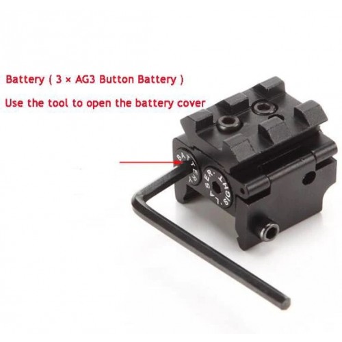 LASER -mini compact JS-JG11R cu sina RIS cu raza rosie